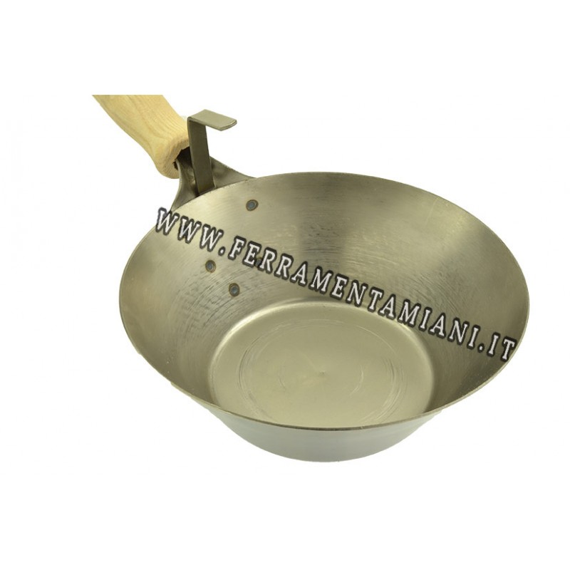PENTOLINO METALLO CON MANICO IN LEGNO DA 180 MM HM MULLNER ART. 4418 7006