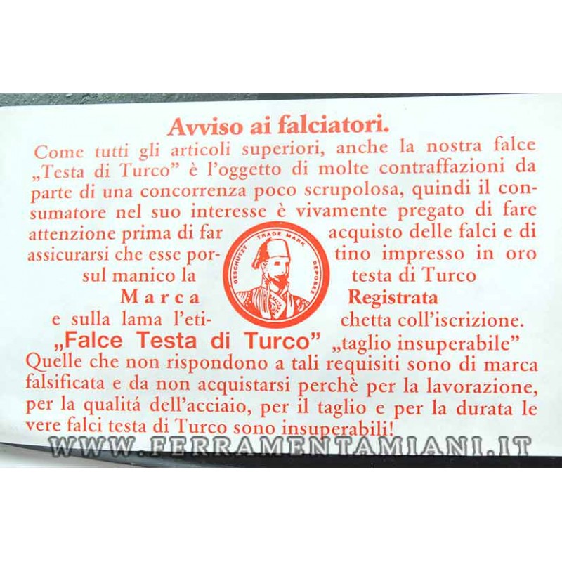 FALCE TESTA DI TURCO STRETTA DA 65 CM 7484