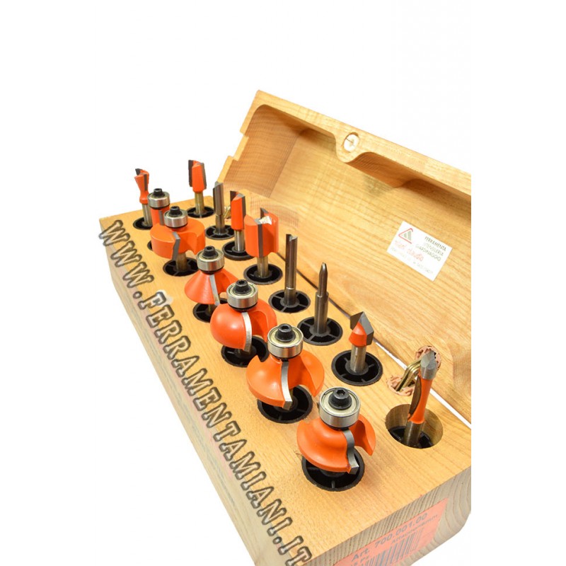 SET DI 15 FRESE CON ATTACCO DA 6 MM CMT ART. 700.001.00 7670