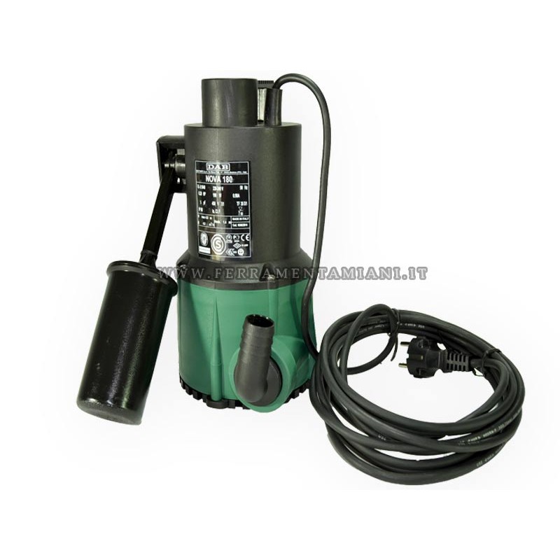 POMPA MONOFASE A IMMERSIONE PER ACQUE PU LITE DAB NOVA 180 MA CON ...