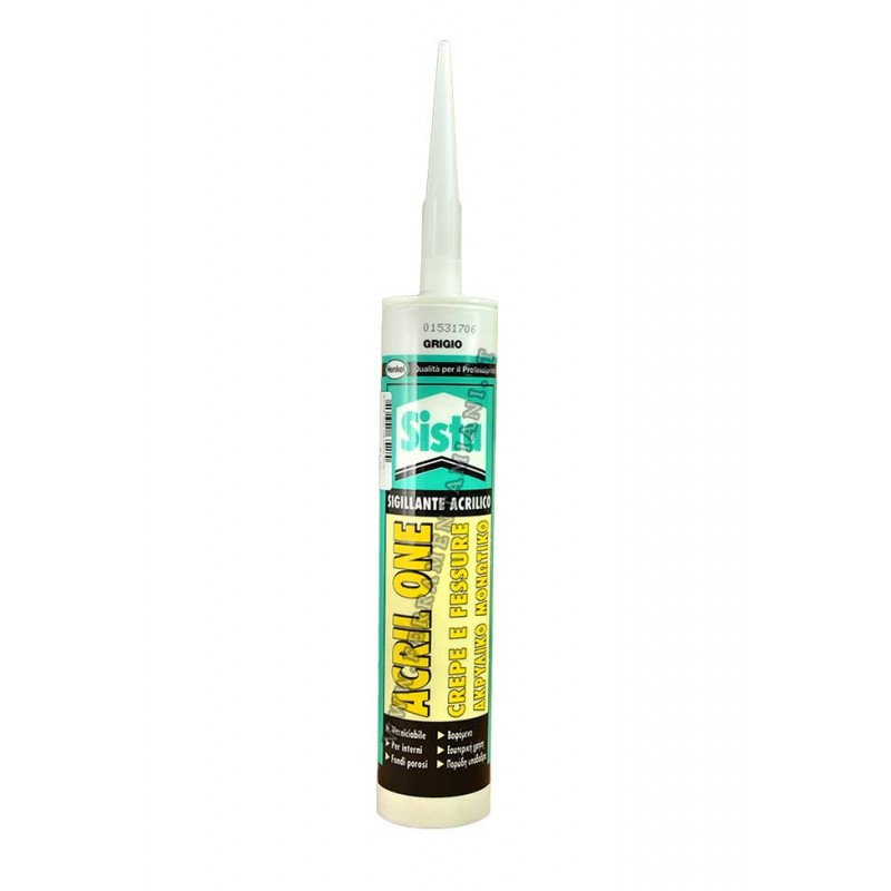 SILICONE SISTA “ACRIL ONE” GRIGIO 300 VERNICIABILE 300 ML 8797