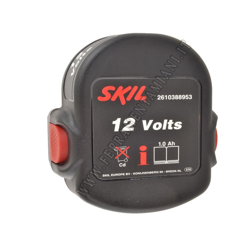 BATTERIA DI RICAMBIO ORIGINALE SKIL DA 12V - 1,0 AH ART. 2610388953 7191