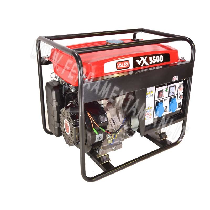 GENERATORE 4 TEMPI 13 HP POTENZA 5,5 KW MOD. VX 5500 VALEX ART. 1371704 ...
