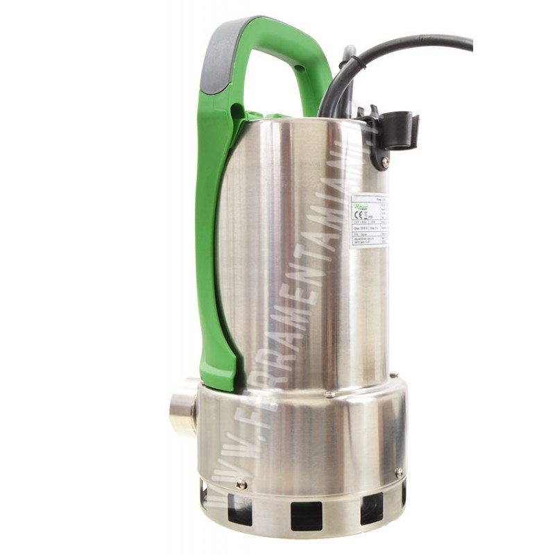 POMPA A IMMERSIONE PER ACQUE SPORCHE COR PO IN INOX 1.100 W RIBIMEX ...